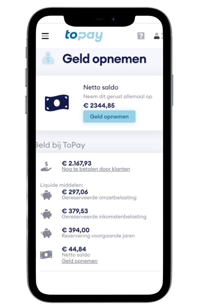 belasting reserveren voor zzp - ToPay